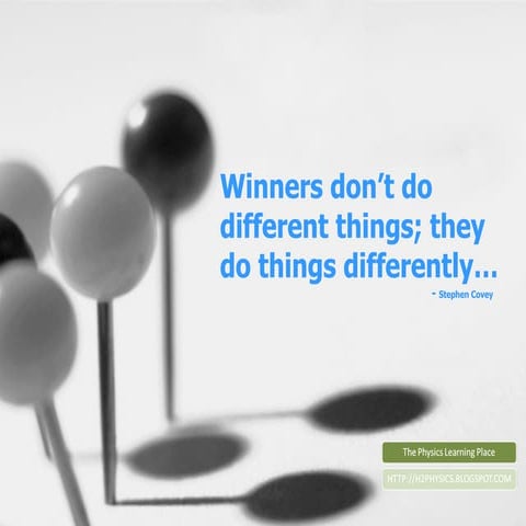 Winners don't do different things... | PPT