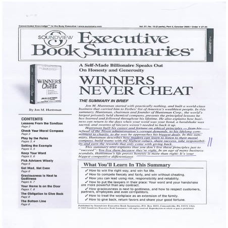 Winners never cheat | PDF