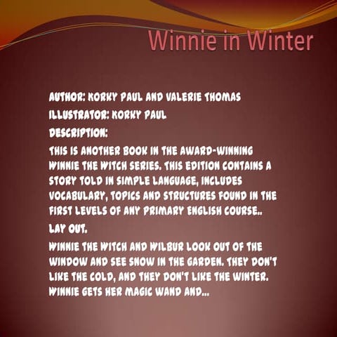 Winnie in winter | PPT