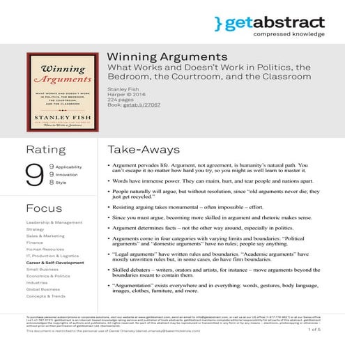 Winning arguments-fish-en-27067 | PDF