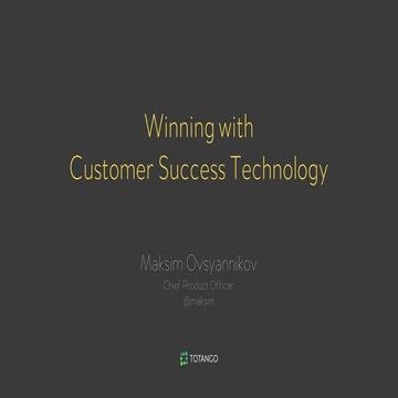 Winning With Customer Success Technology | PDF | Business | Business ...