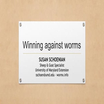 Winning against worms | PPTX