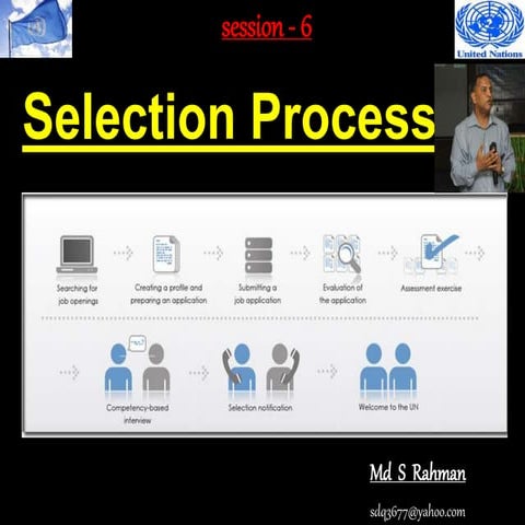 Winning a UN Job 6 (Selection Process) | PPTX