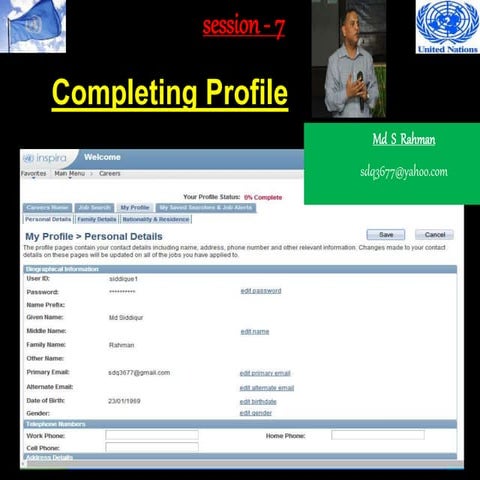 Winning a UN Job 6 (Selection Process) | PPTX
