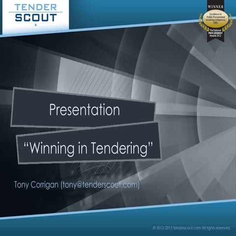 Winning in Tendering | PPTX