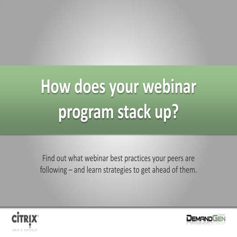 Winning Webinar Strategies | PPTX