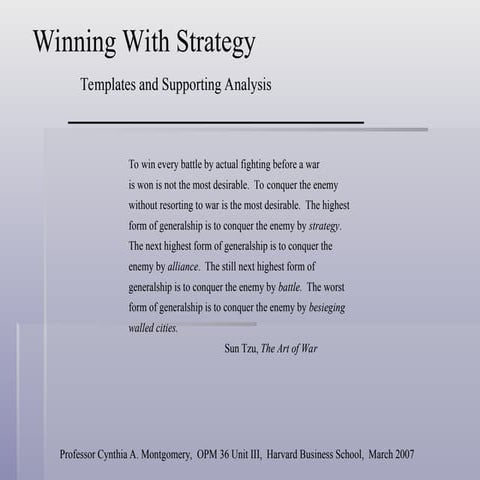 Winning With Strategy 07.ppt presentation | PPT