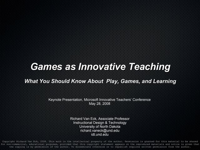 Game based learning | PPTX
