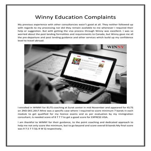 Winny education reviews | PDF | Educational Assessment | Education