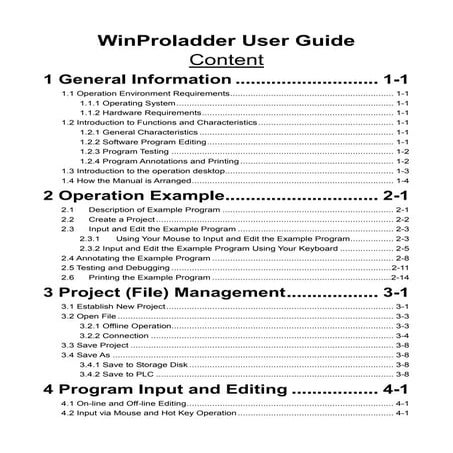 Winproladder manual en | PDF