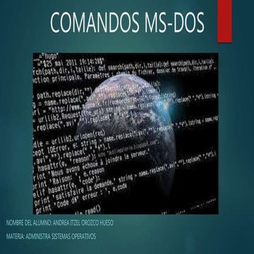 Comandos MS-DOS | PPT