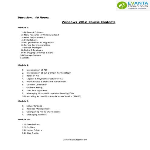 Win server admin 2012 | PDF
