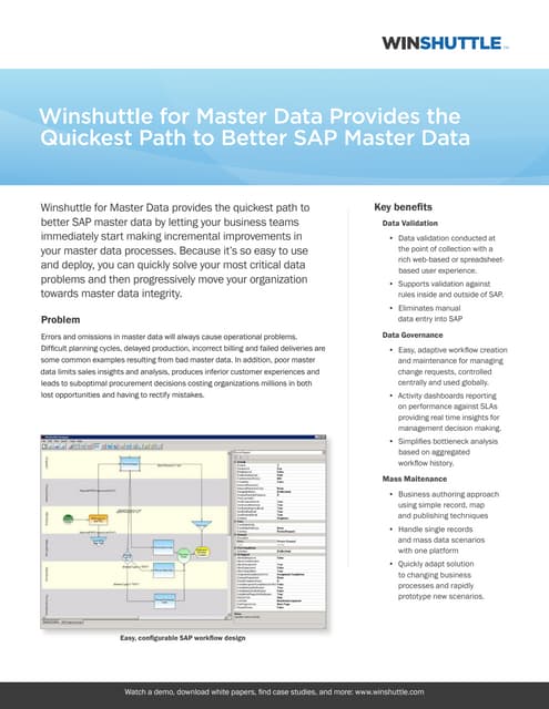 Exalca Master Data Solution for SAP | PDF