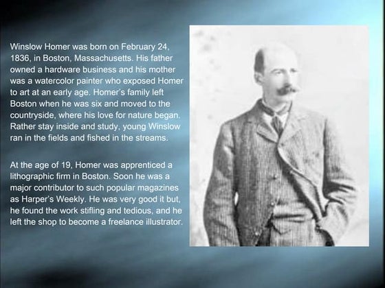 Winslow Homer | PPTX | Painting | Arts and Crafts