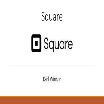 Square, Inc - an overview | PDF