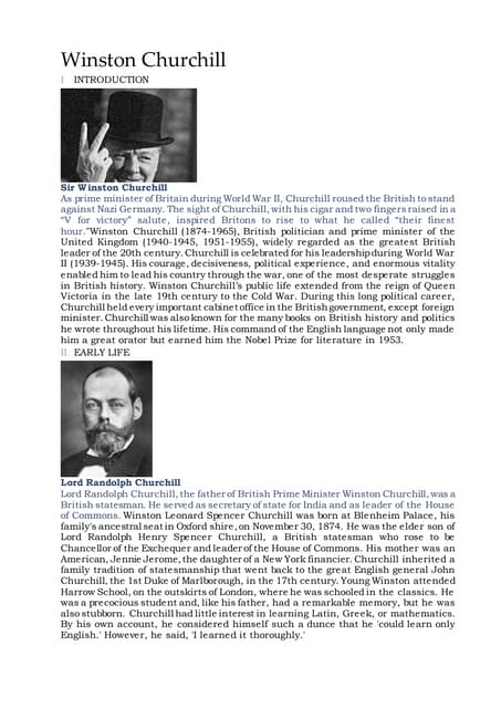 Winston churchill | PPTX | Death, Injury, or Military Conflict ...