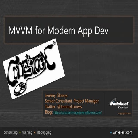 Mvvm For Modern Applications Ppt