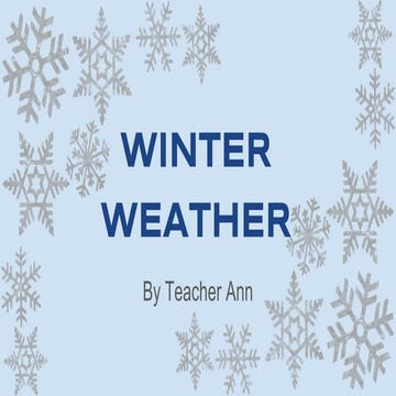 Winter Weather | PPT
