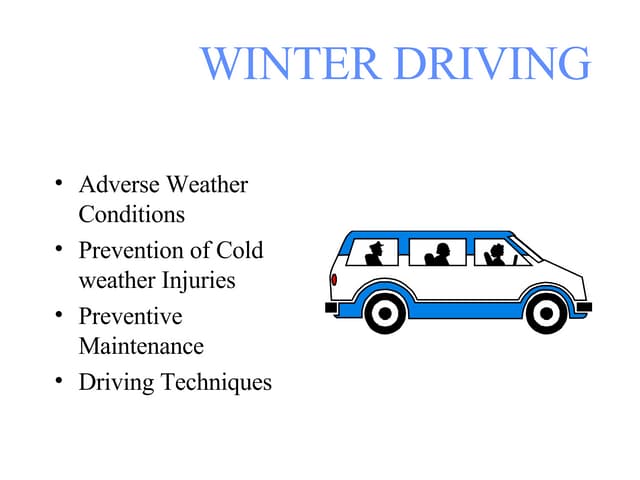 Cold weather-safety extensive power point | PPT