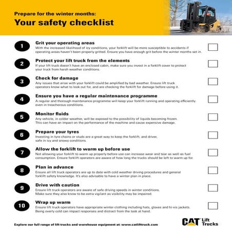 Winter Safety Checklist | PDF