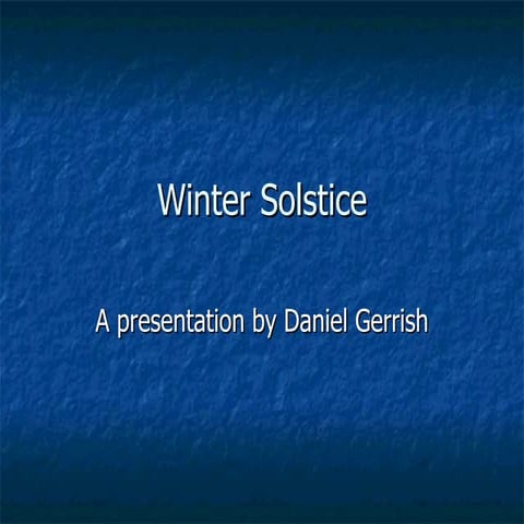 Winter Solstice | PPT