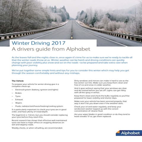 Winter driving guide | PDF