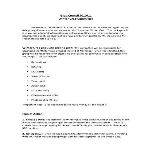 Winter Grad Committee | PDF