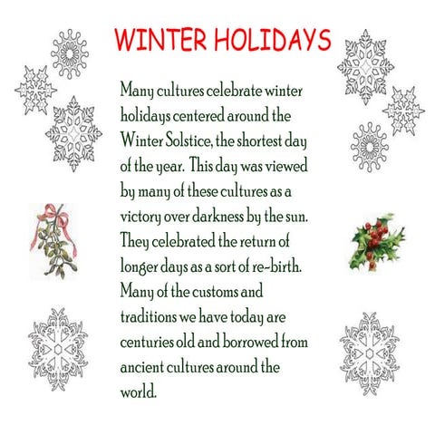 Winter Holidays | PPT