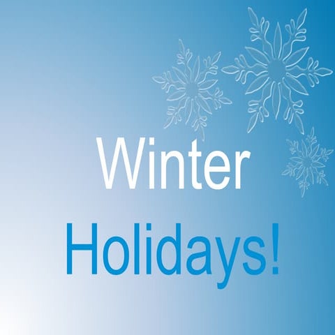 Winter holidays presentation young | PPTX | National & Civic Holidays ...