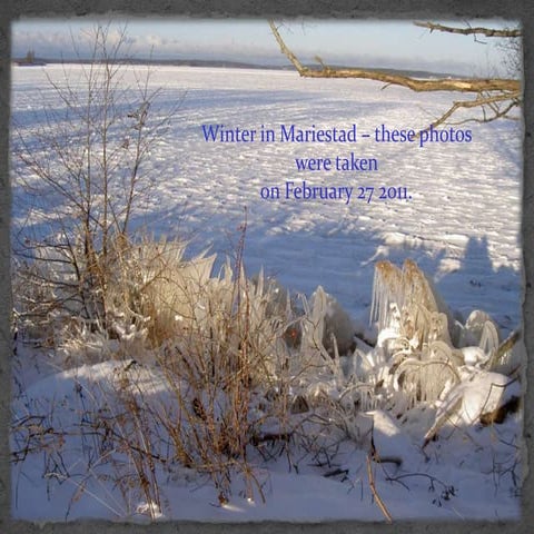 Winter in mariestad... | PPTX