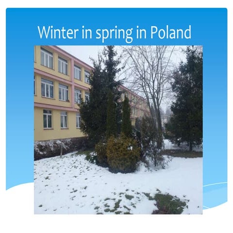 Winter in spring in Poland | PPTX | Weather | Science