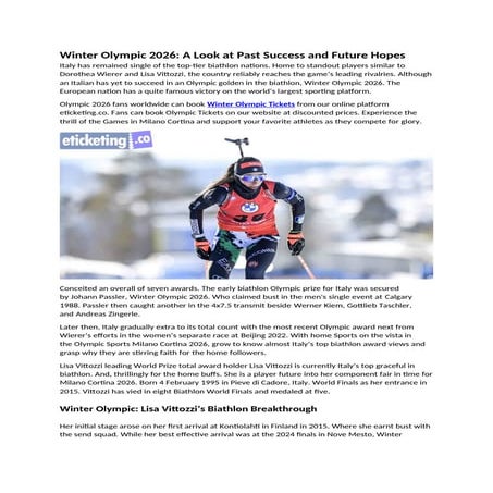 Winter Olympic 2026 A Look at Past Success and Future Hopes.docx