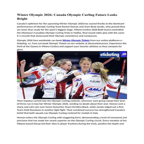 Winter Olympic 2026 Canada Olympic Curling Future Looks Bright.docx