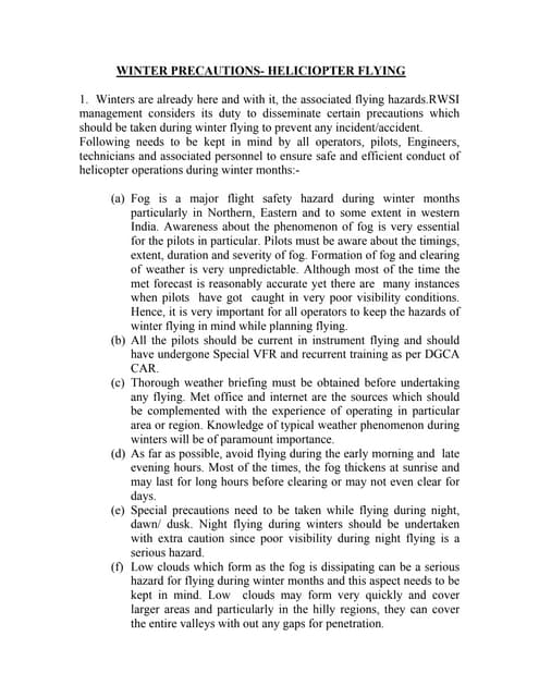 Dgca safety bulletin | PDF