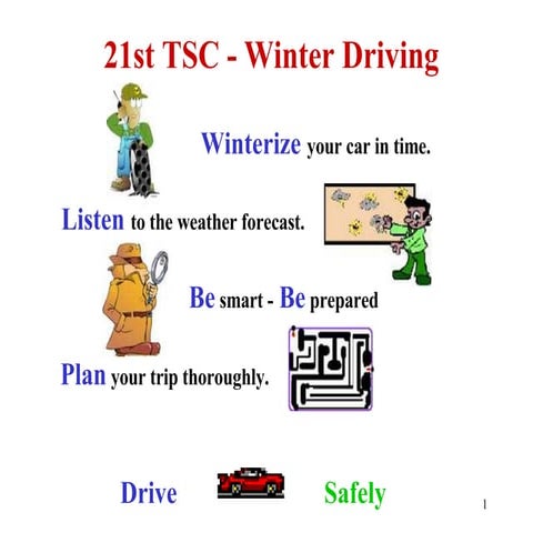 Winter Driving Safety | PPT
