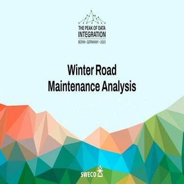 Winter Road Maintenance Analysis | PPT