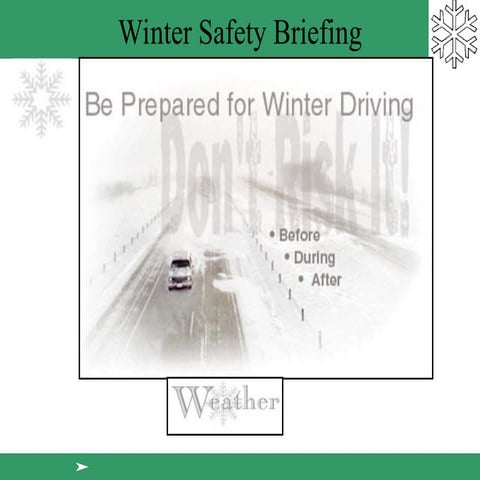 Winter_Safety_Briefing power point presentation | PPT