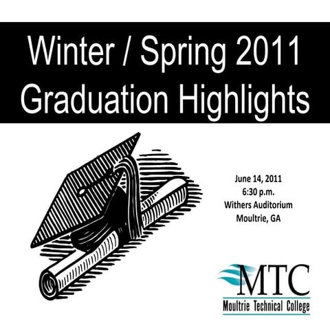Winter spring 2011 graduation ceremony highlight presentation | PPT