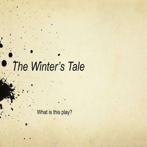 Winters tale | PPTX