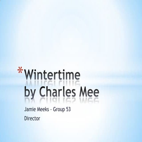 Wintertime collaboration group 53 jamie meeks | PPT