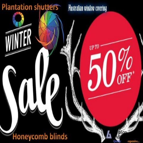Winter window blinds offer | PPTX