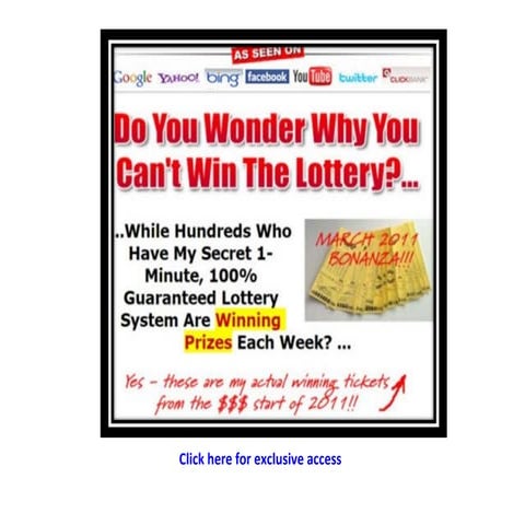 Win the lottery | PPT