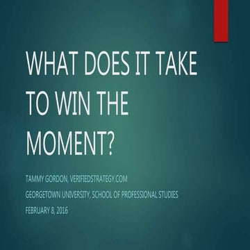 How to Win the Moment in Real Time Events | PPTX