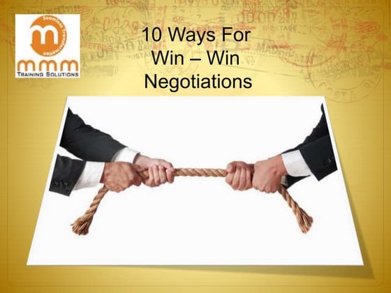 Persuading, influencing and negotiating skills | PPT