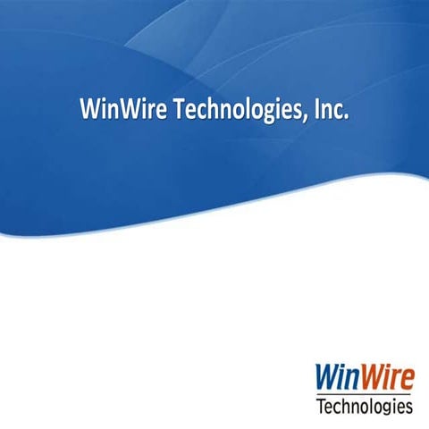Winwire Introduction Pptx