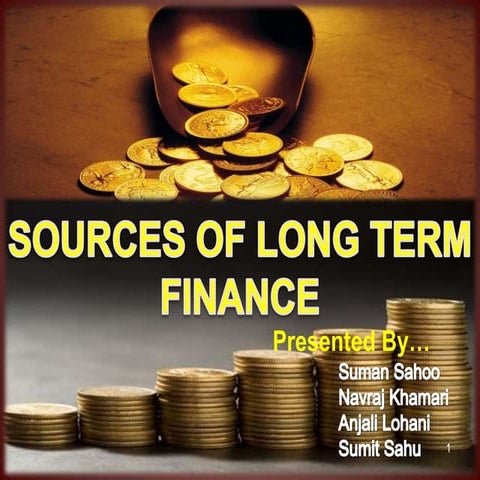 On source of long term finance | PPTX
