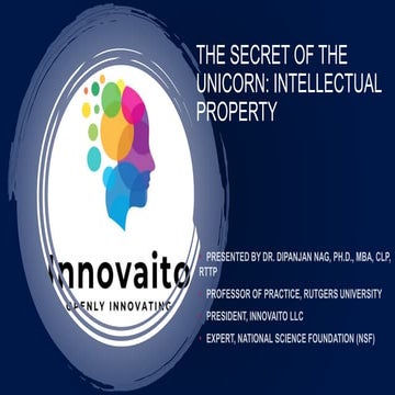 World IP Forum presentation on building an innovation system through ...