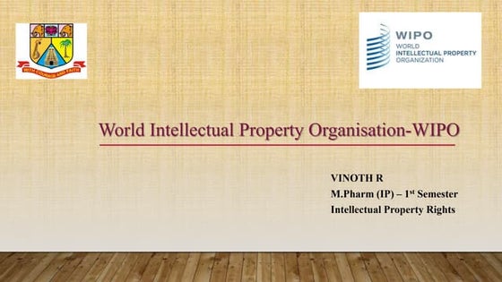 IPR-implications for India, WTO, WIPO, GATT, TRIPS | PPT