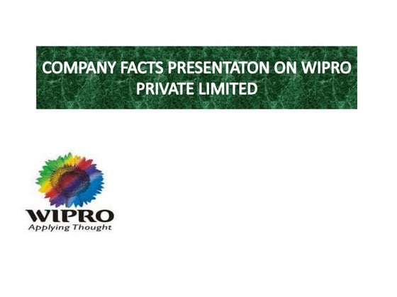 Organisation structure, culture and strategies of wipro | PPT
