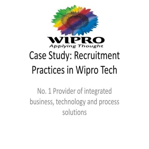 Wipro and google | PPTX